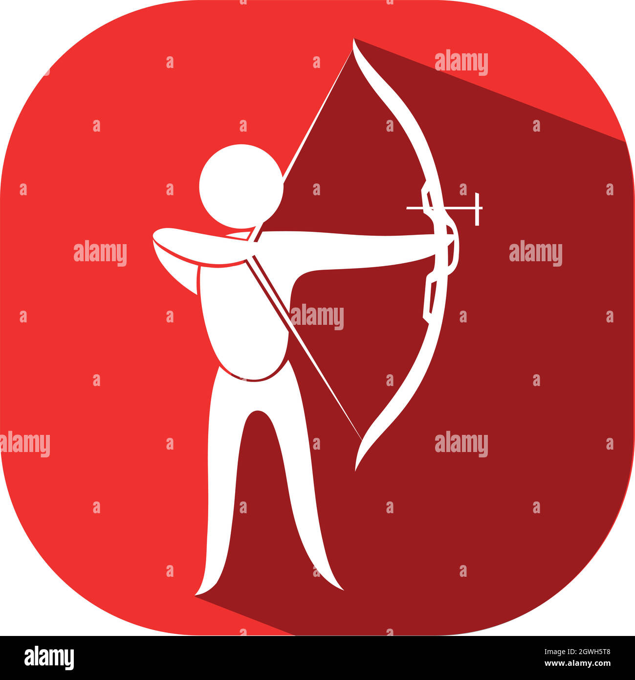 Archery illustration Stock Vector Images - Alamy