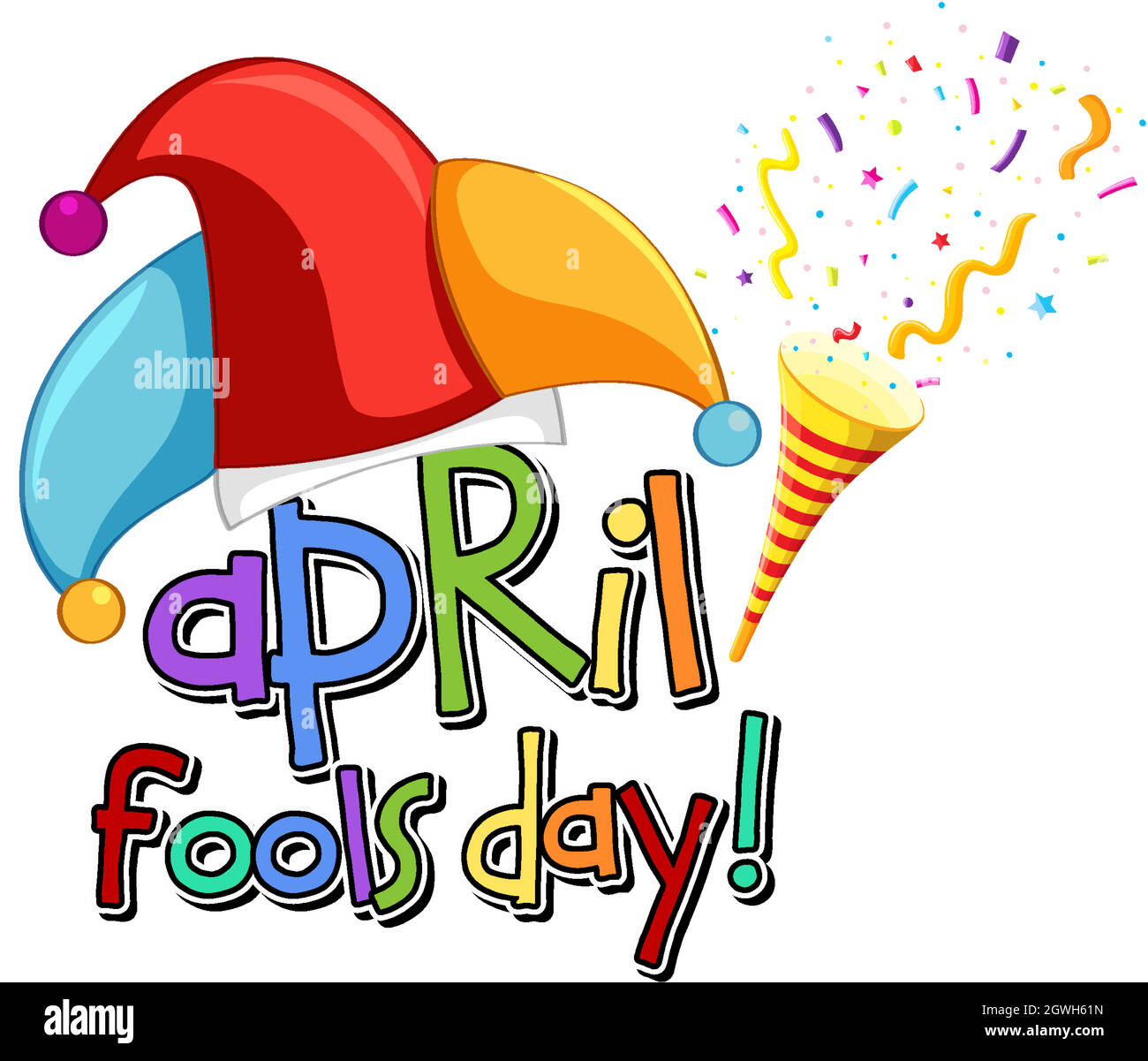 Fools hat icon vector Cut Out Stock Images & Pictures - Alamy