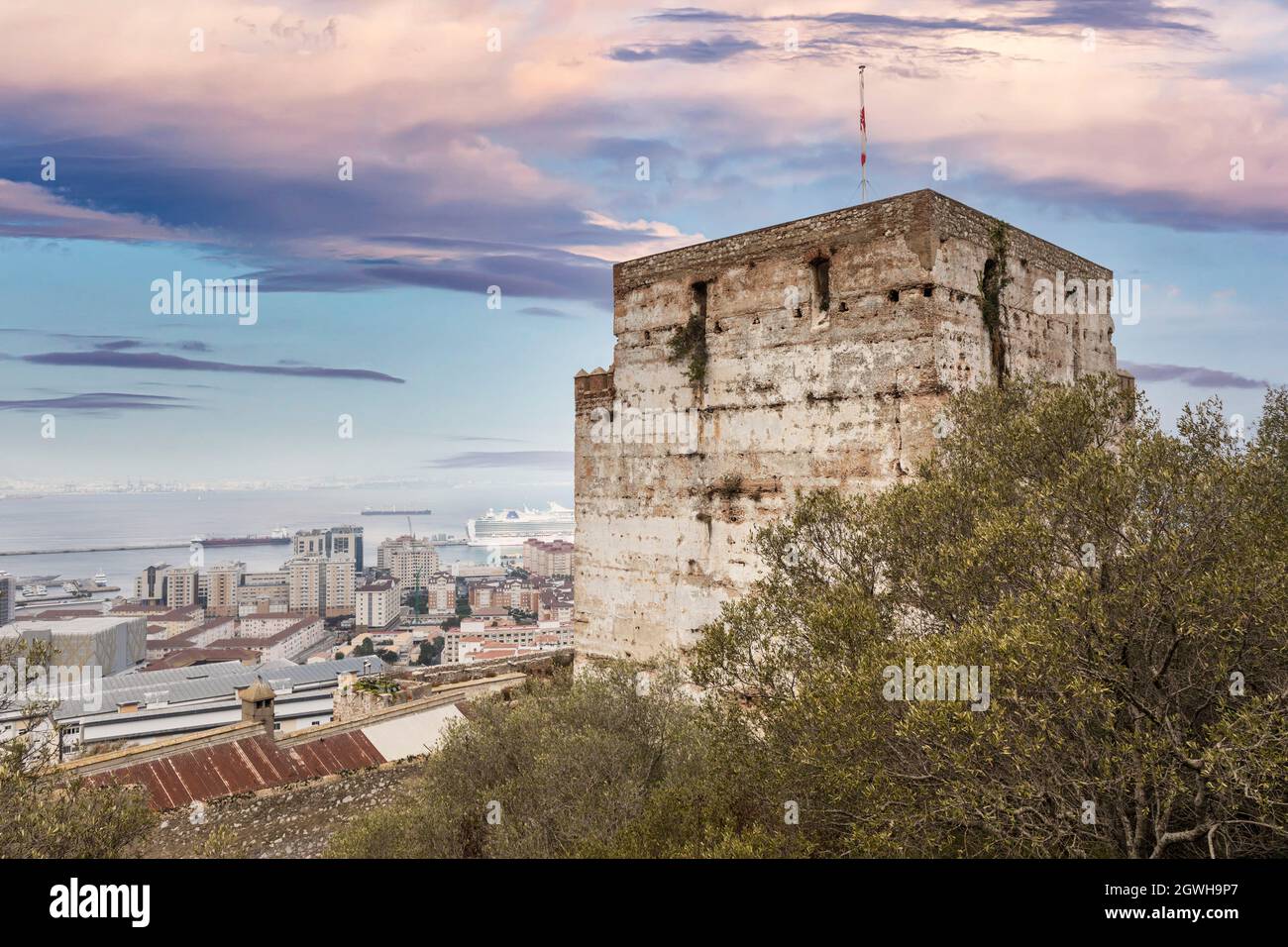 Moorish Castle, Gibraltar Stock Photo - Alamy