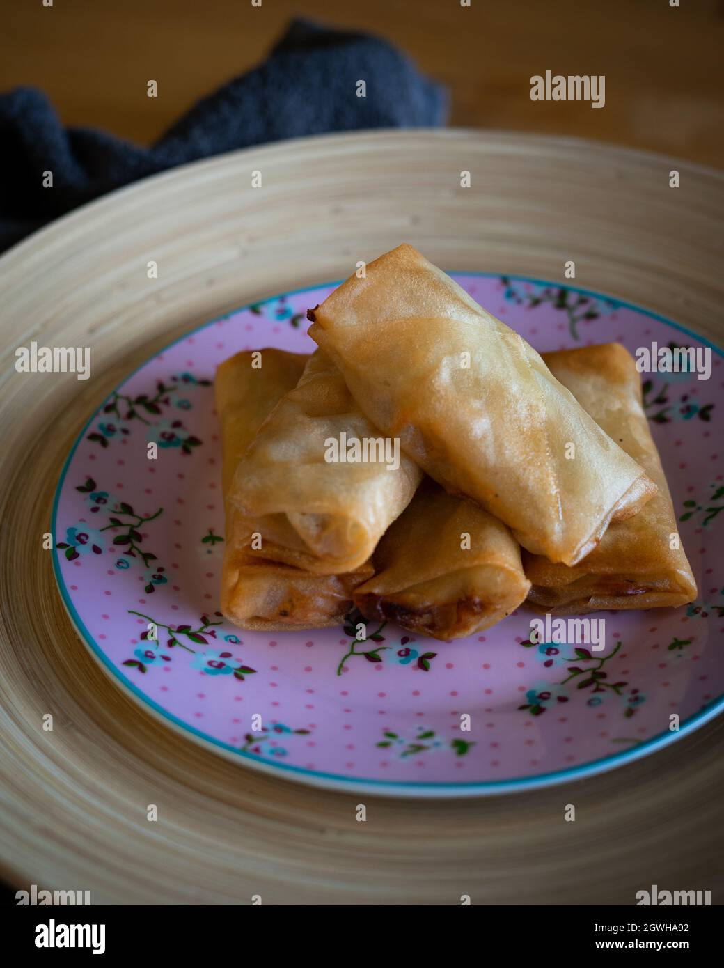 Fried Carbonara Popiah Spring Roll, A Crunchy Snack Popular In ...