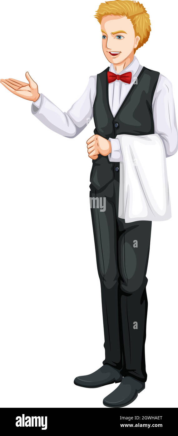 Smiling male customer service Stock Vector Images - Alamy