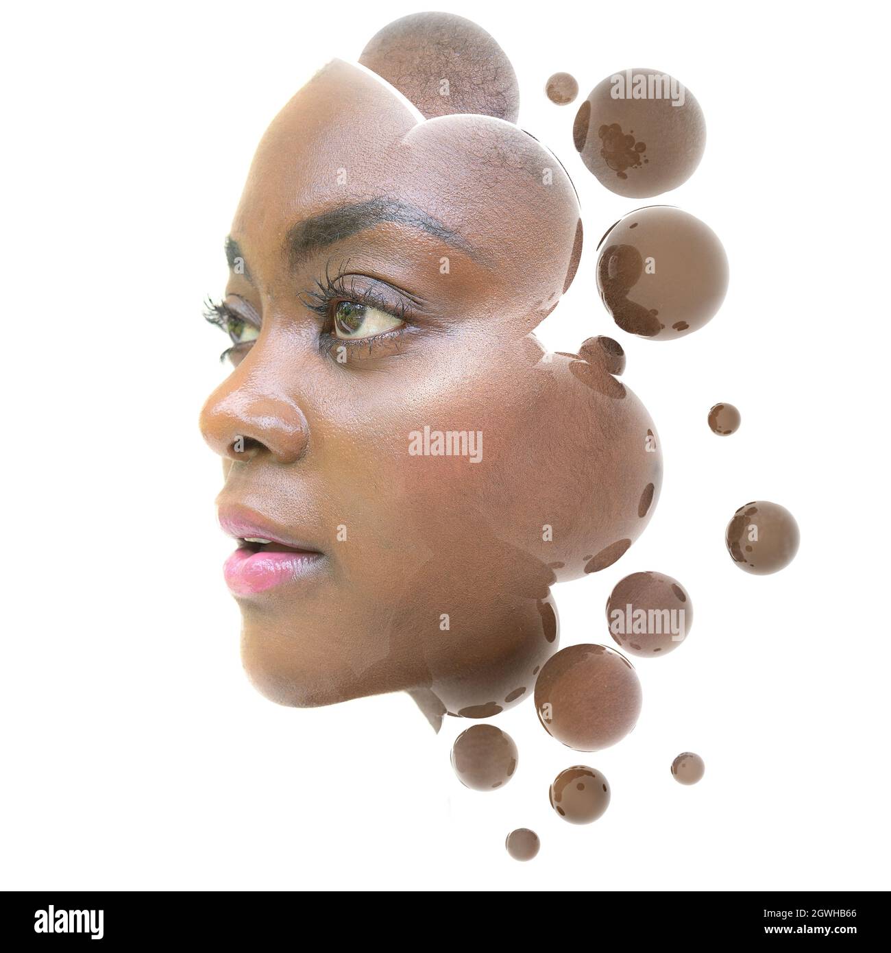 Dissolving face hi-res stock photography and images - Alamy