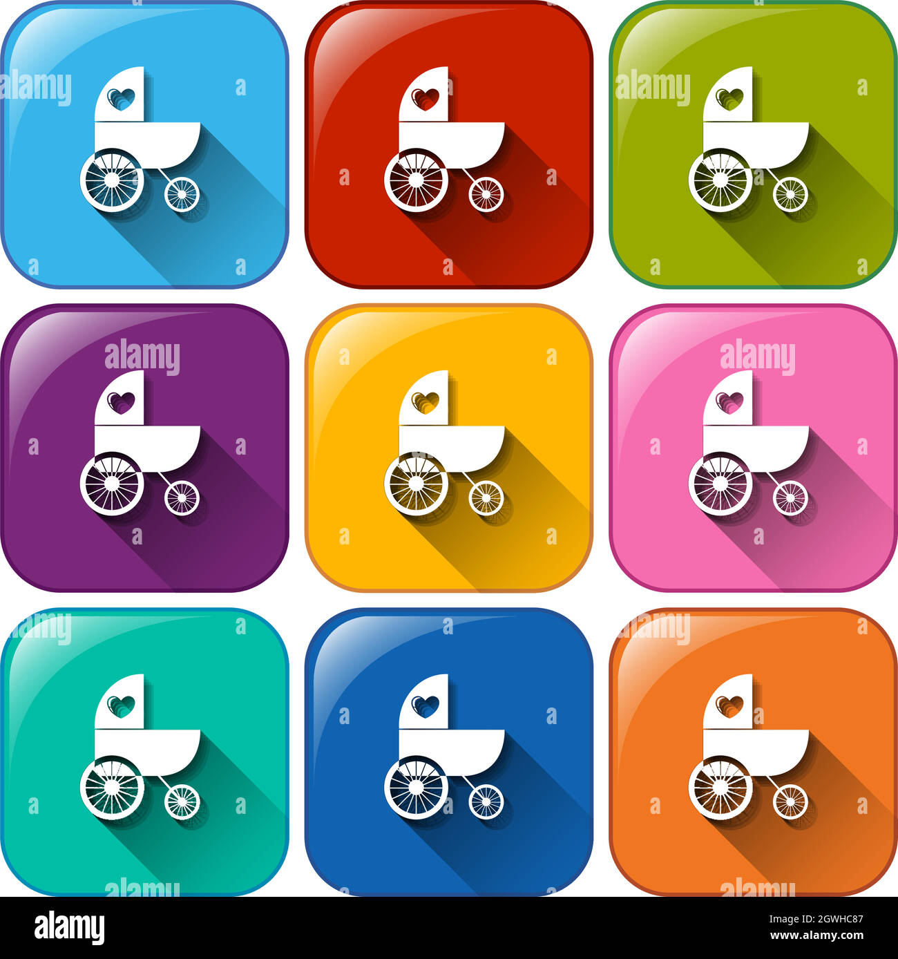 Isolated stroller design Stock Vector Images - Alamy