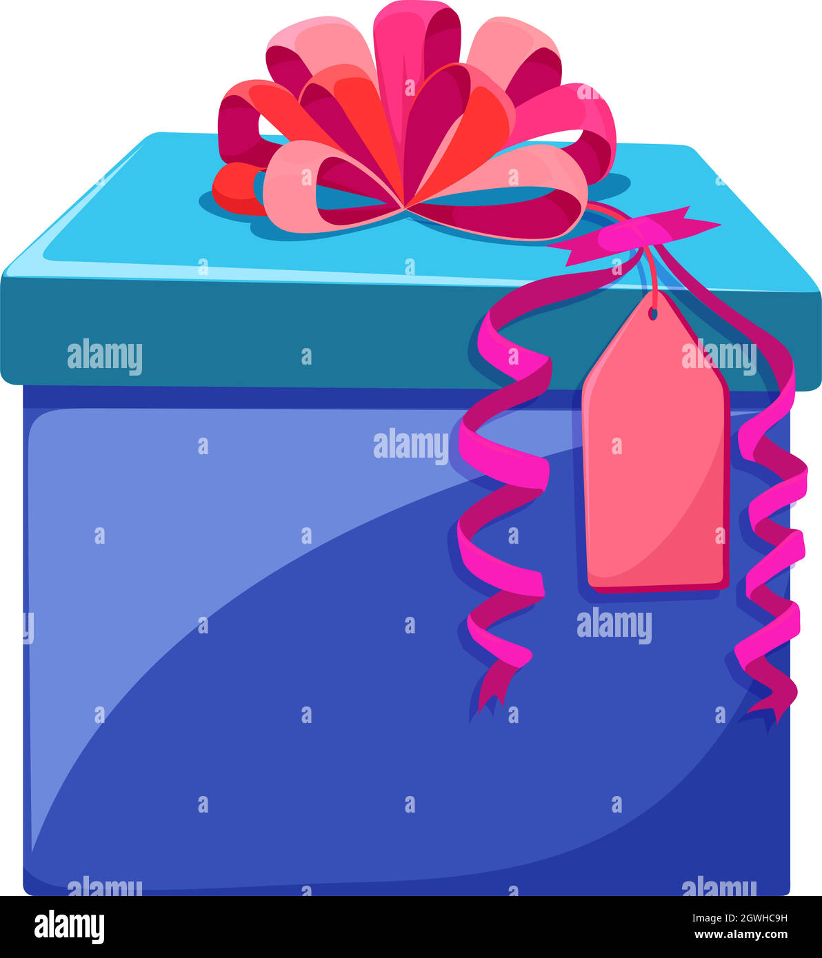 White present box pink Stock Vector Images - Alamy