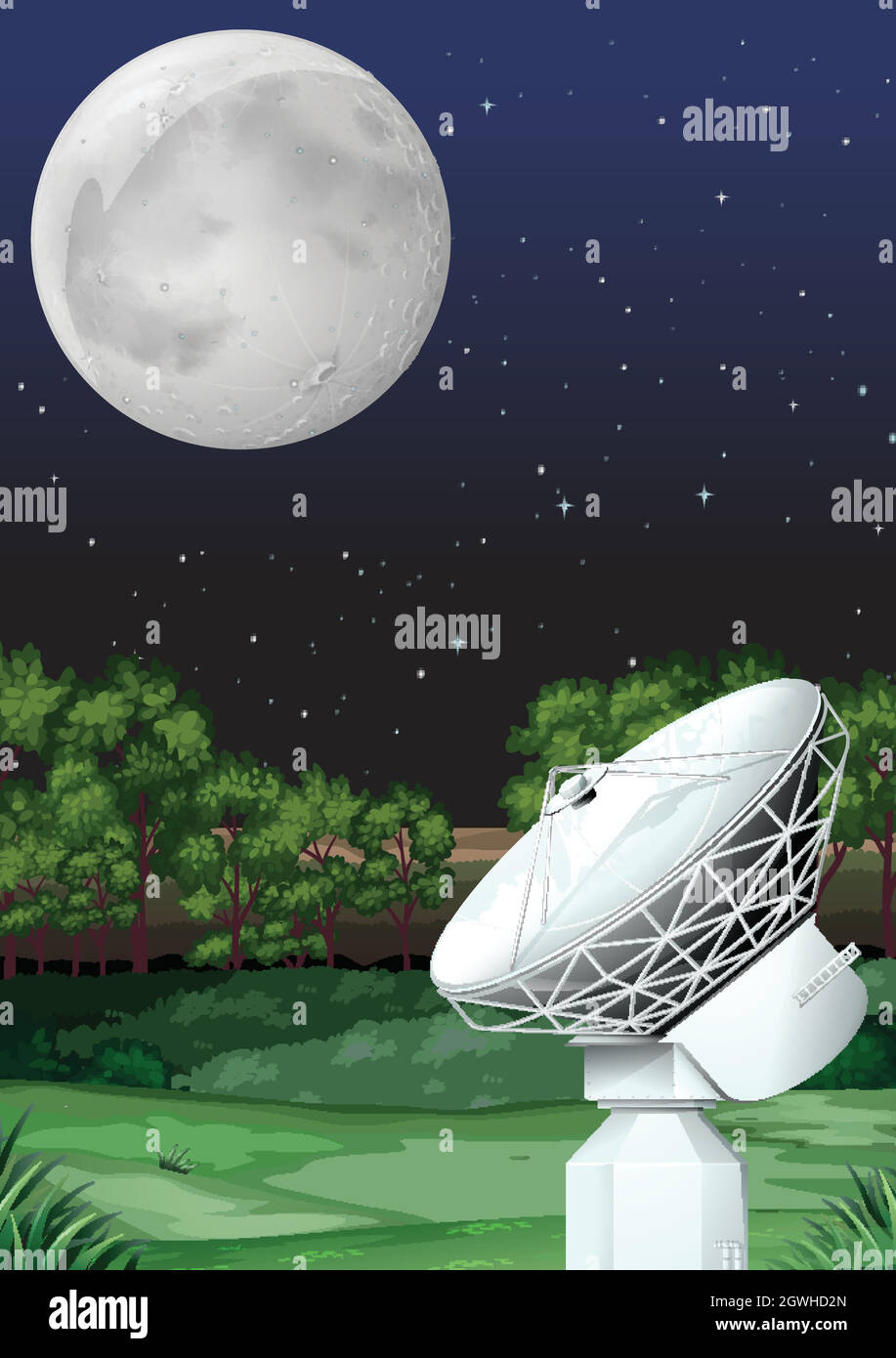 Night satellite Stock Vector Images - Alamy
