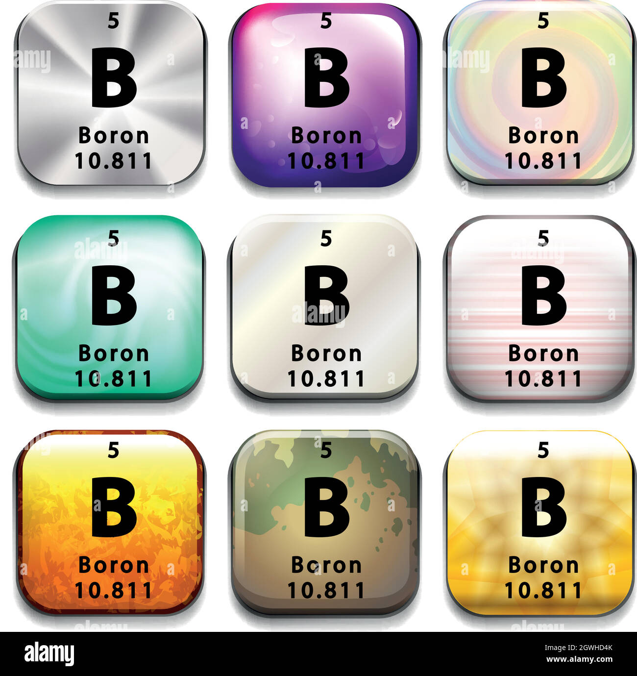 Boron periodic table Stock Vector Images - Alamy