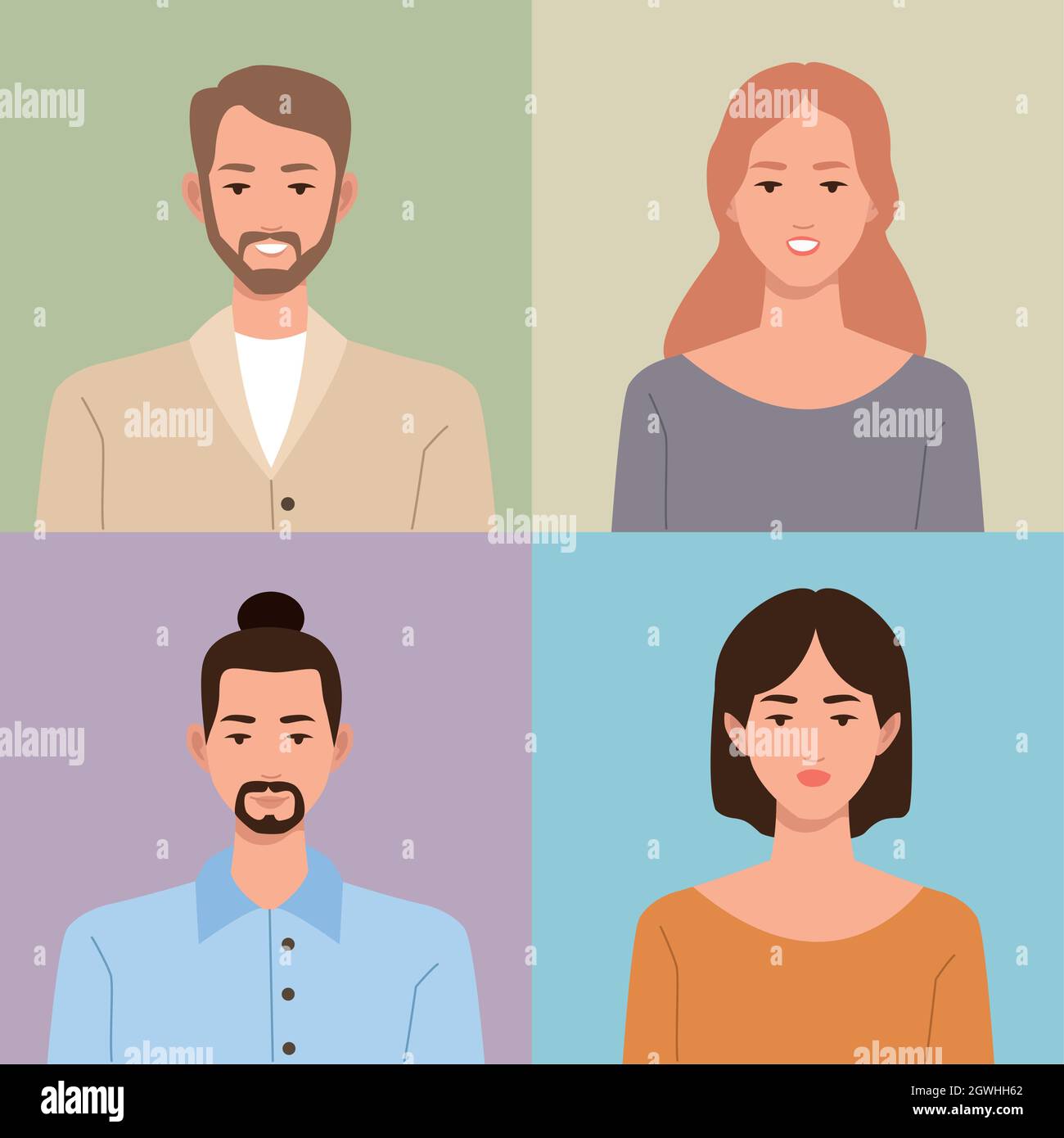 four business workers Stock Vector Image & Art - Alamy