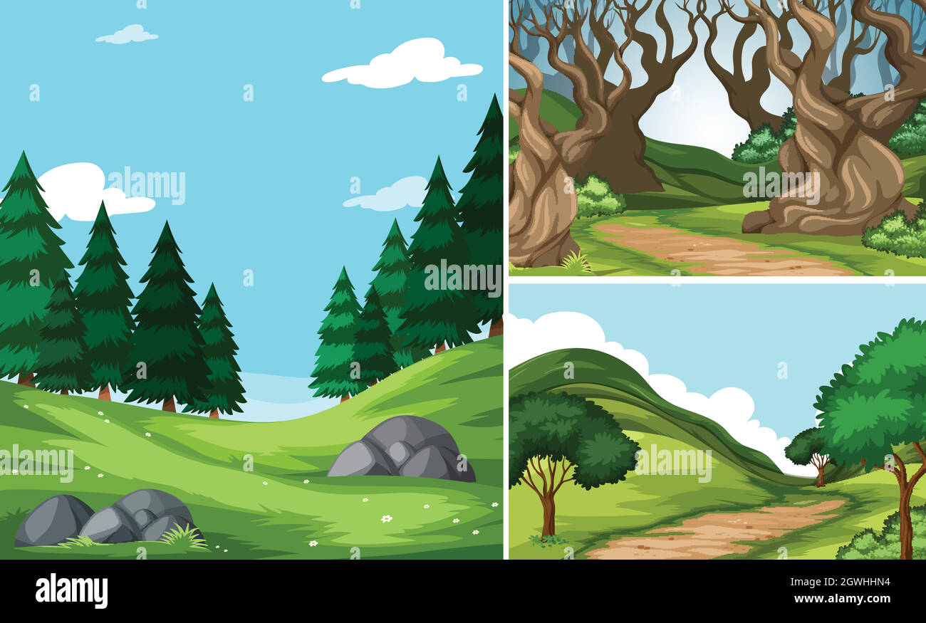 Illustration ecology nature background Stock Vector Images - Alamy