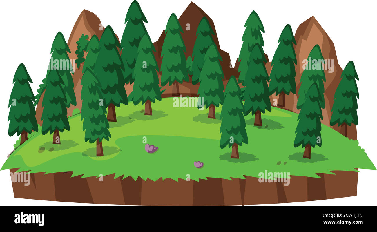 Nature landscape grass Stock Vector Images - Alamy