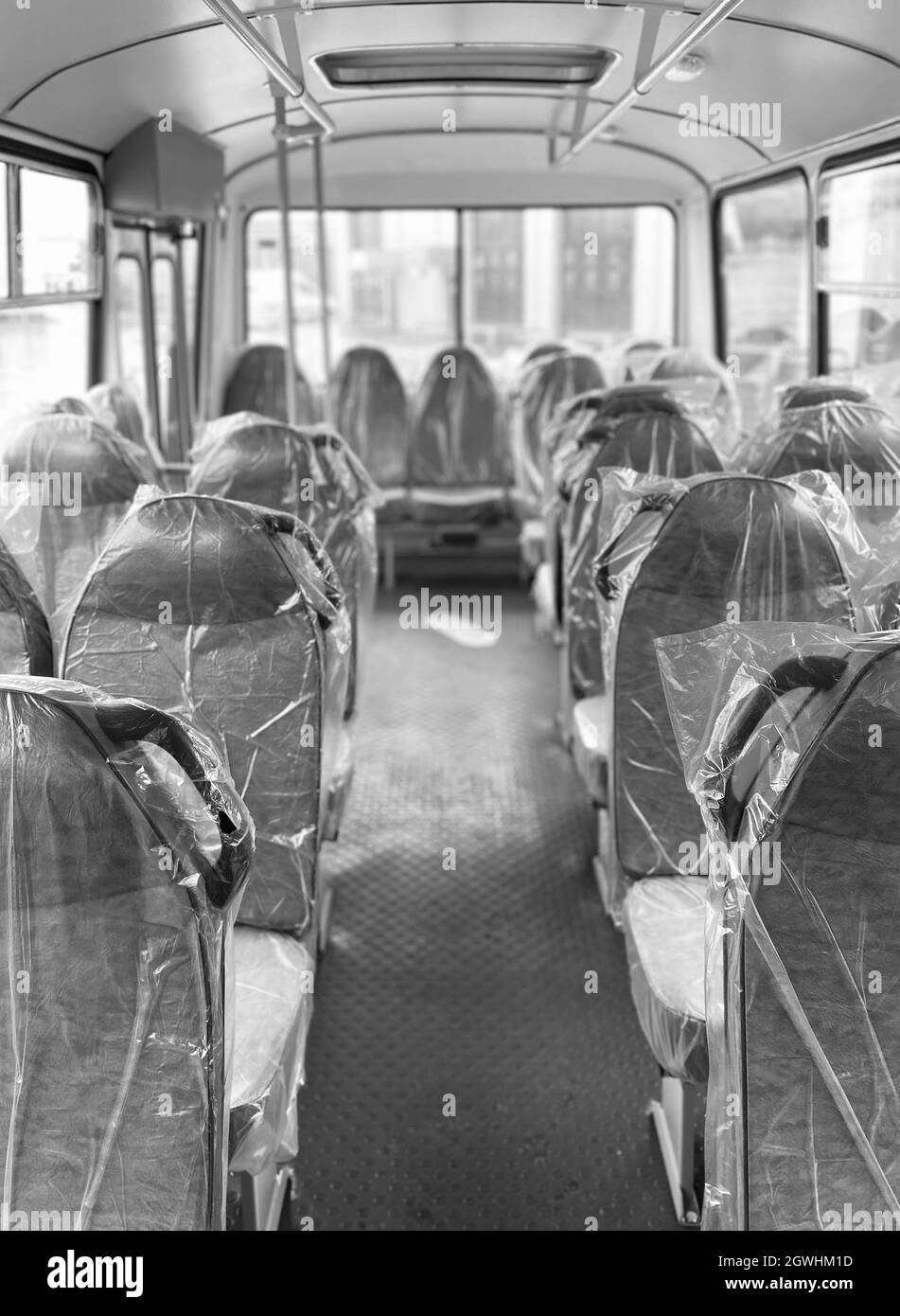 Bus seat empty Black and White Stock Photos & Images - Alamy