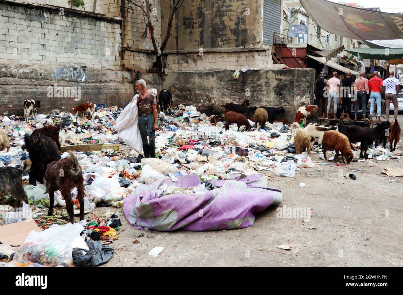 Beirut, Lebanon. 23rd Sep, 2021. Shatila Palestinian refugees camp in ...