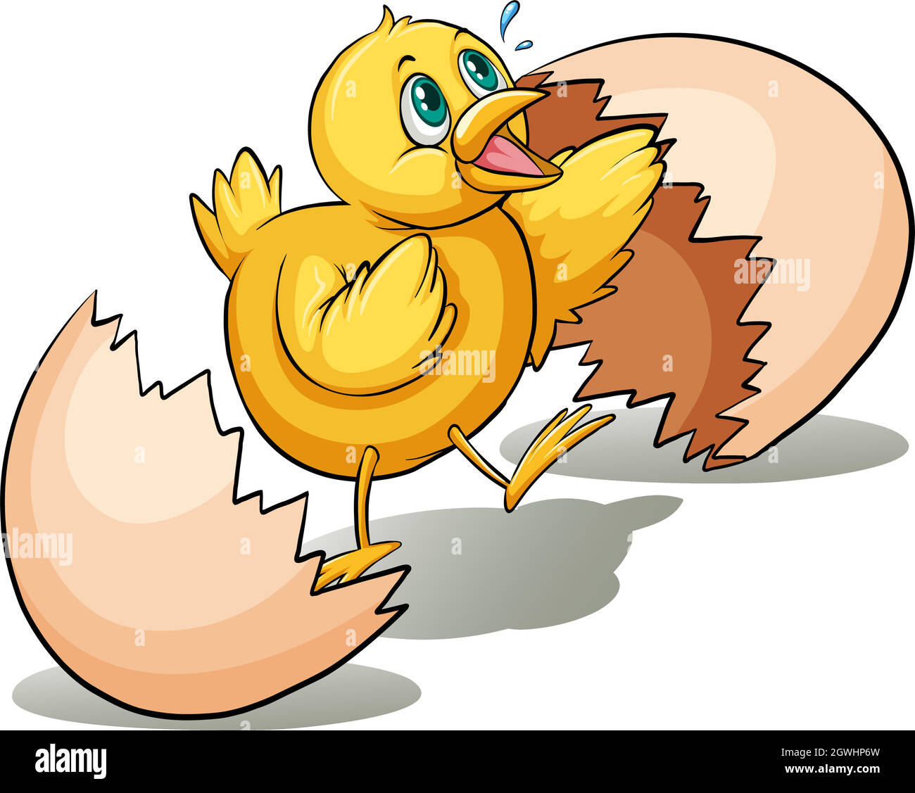 An egg hatching Stock Vector Image & Art - Alamy