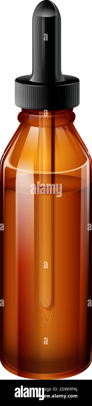 Bottle and dropper illustration hi-res stock photography and images - Alamy