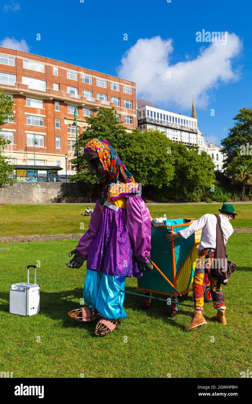 Bournemouth, Dorset UK. 3rd October 2021. After a washout yesterday ...