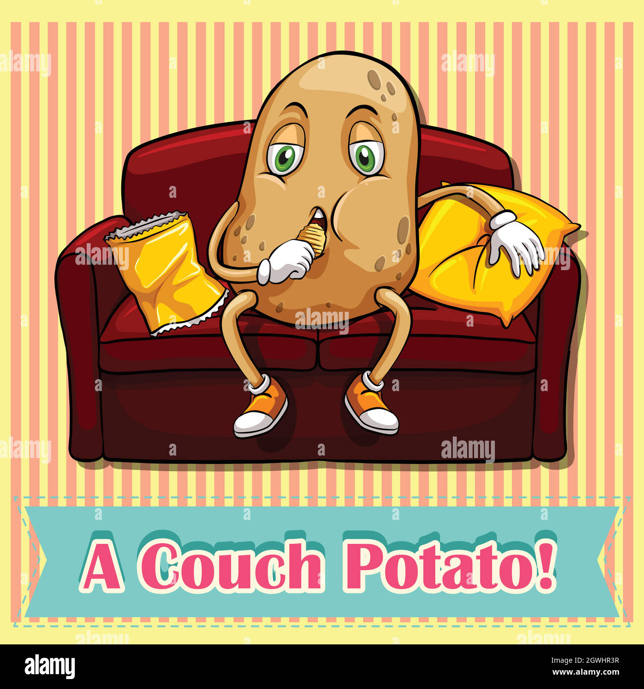 Cartoon Potato Stock Vector Images - Alamy