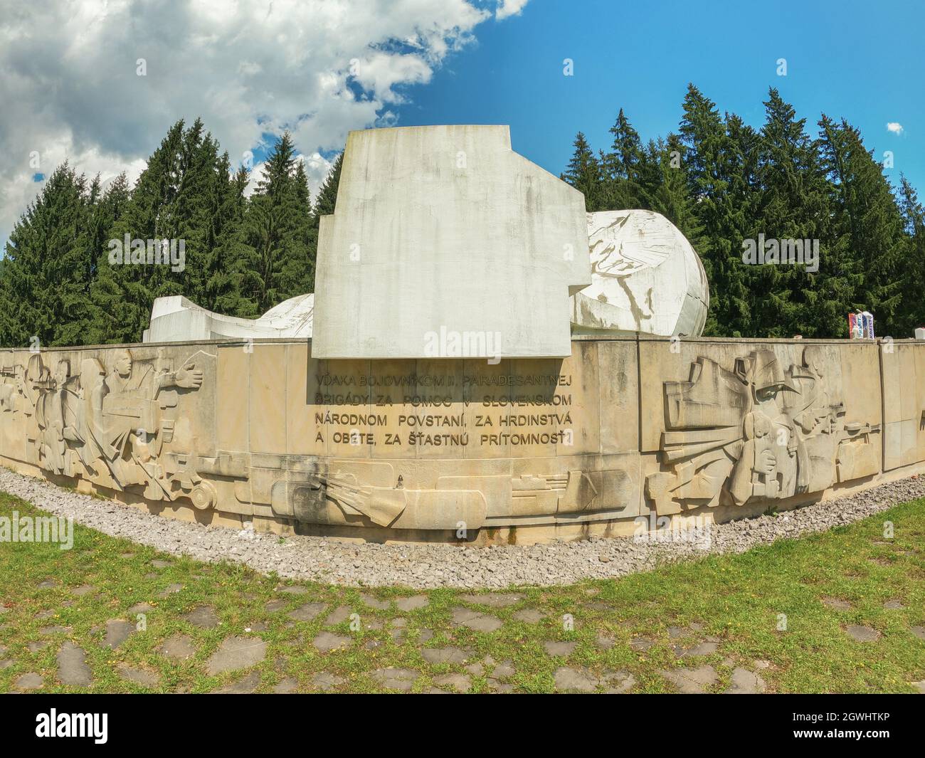 A view of the SNP Krpacovo memorial in the village of Dolna Lehota in ...