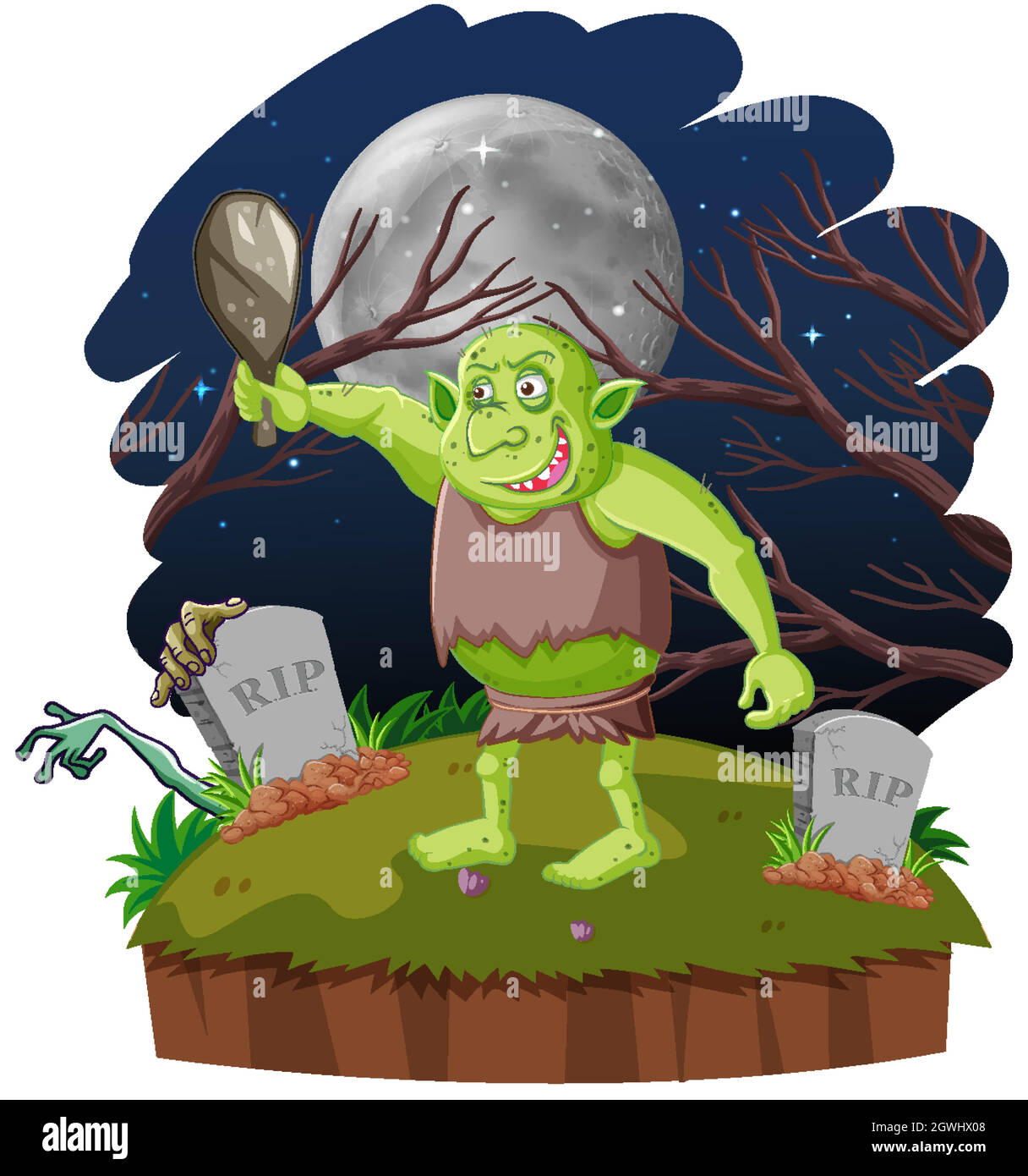 Cartoon troll hi-res stock photography and images - Alamy
