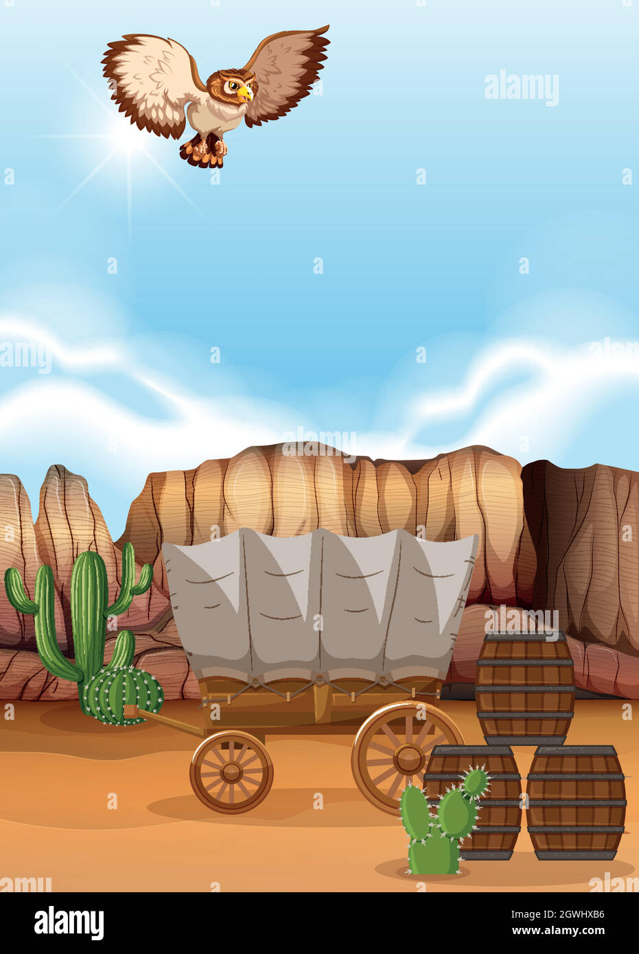 Flying wagon hi-res stock photography and images - Alamy