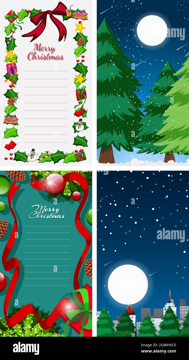 Background outside christmas tree Stock Vector Images - Alamy