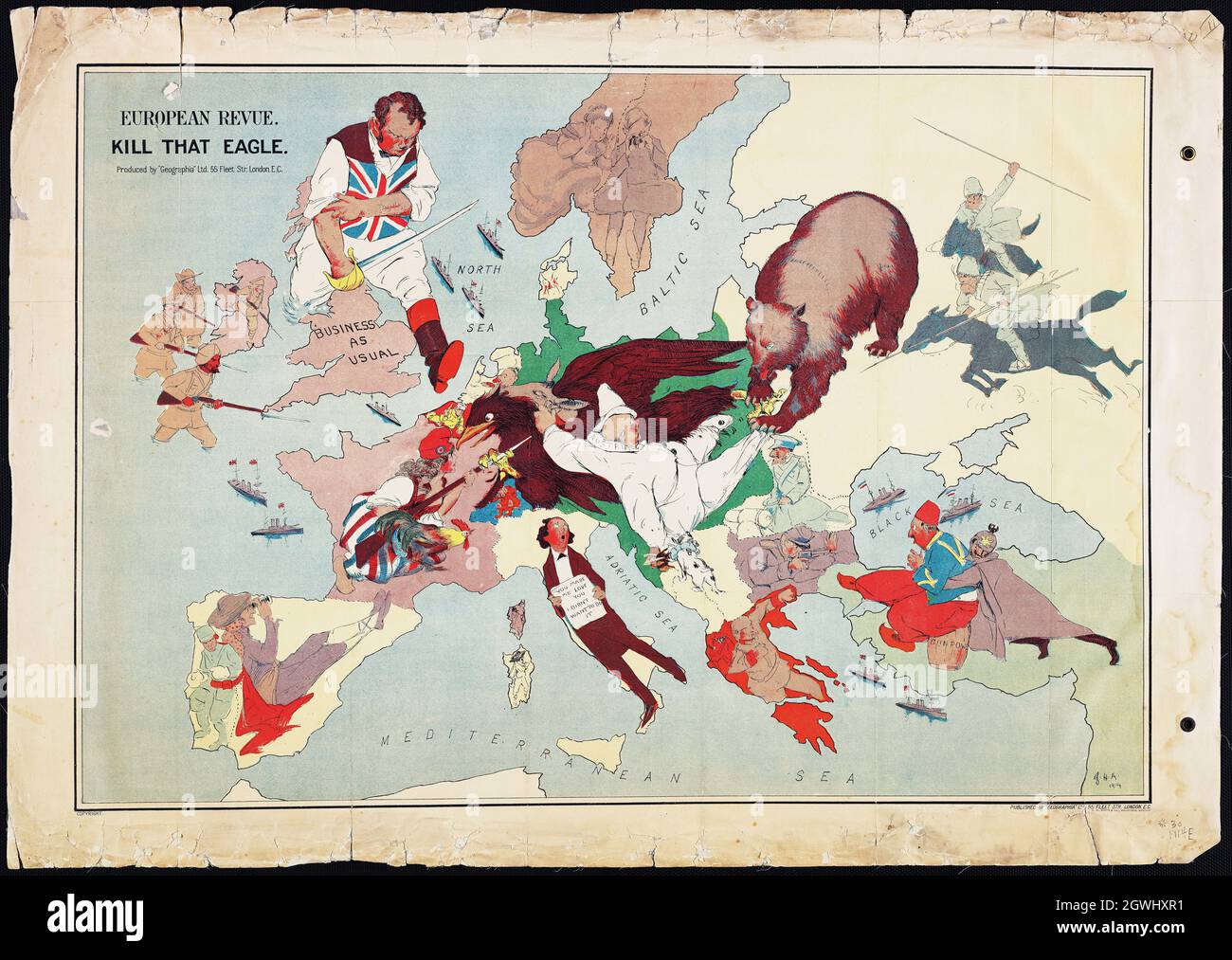 Serio comic war map of europe hi-res stock photography and images - Alamy