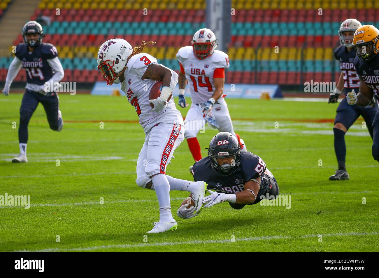 Berlin, Germany. 03rd Oct, 2021. American Football: All Star Game ...