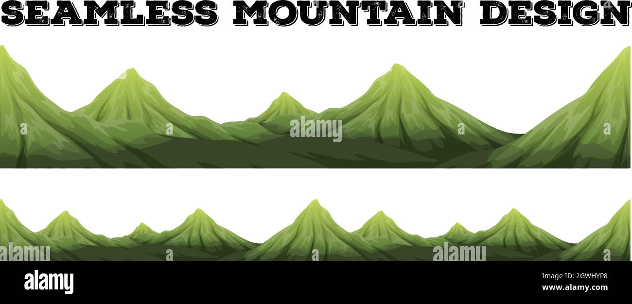 Landscape view mountain range Stock Vector Images - Alamy