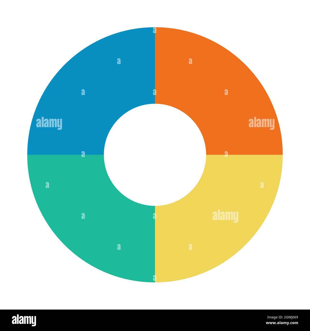 Infographic pie chart. Cycle presentation diagram 4 section. Vector ...