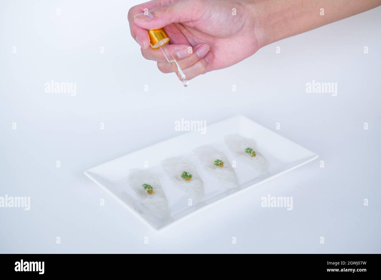 Decorating sashimi hi-res stock photography and images - Alamy