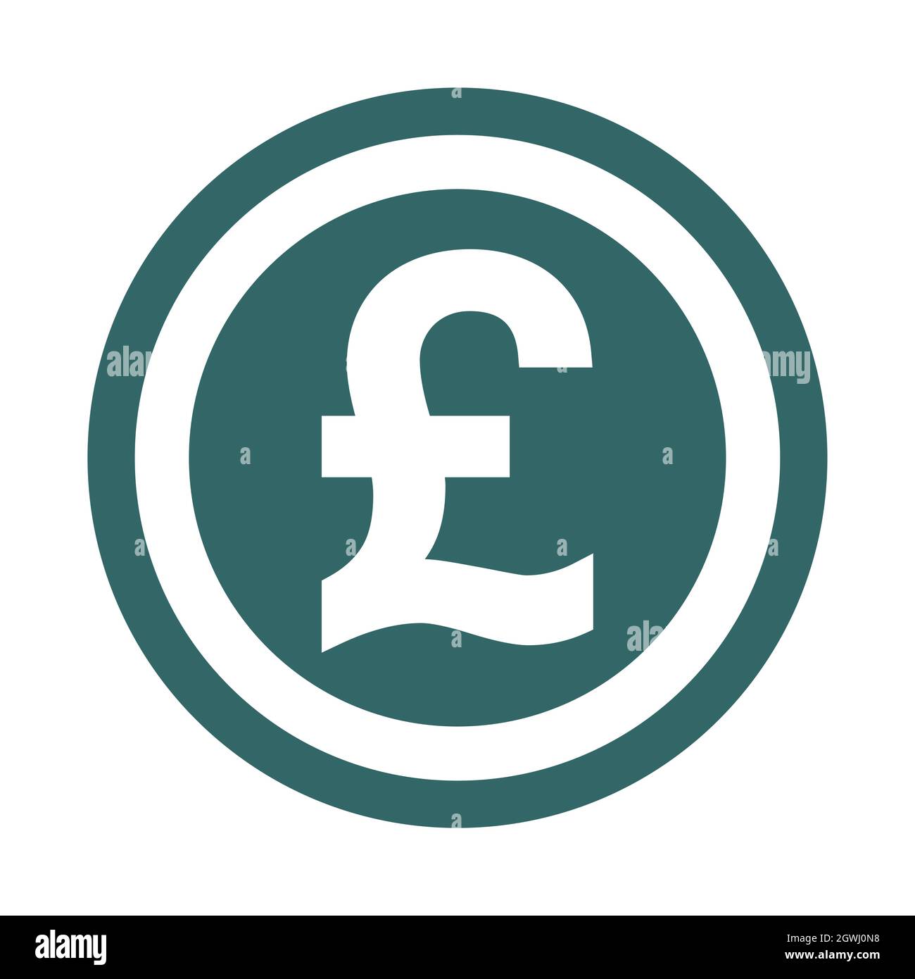 Pound flat icon sign vector. Paper money symbol isolated on white ...