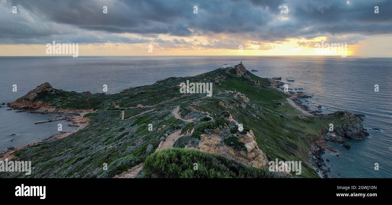Iles sanguinaires sunset hi-res stock photography and images - Alamy
