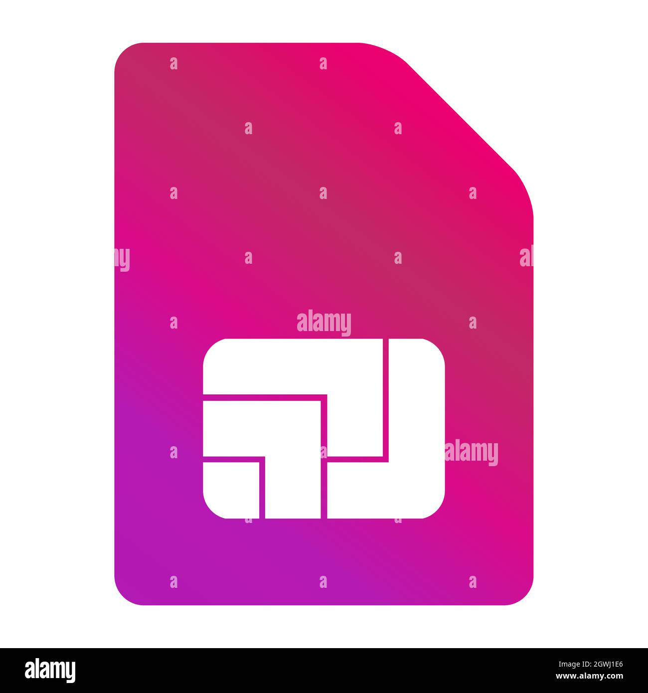 Sim card icon isolated on white background. Sim card mobile slot ...