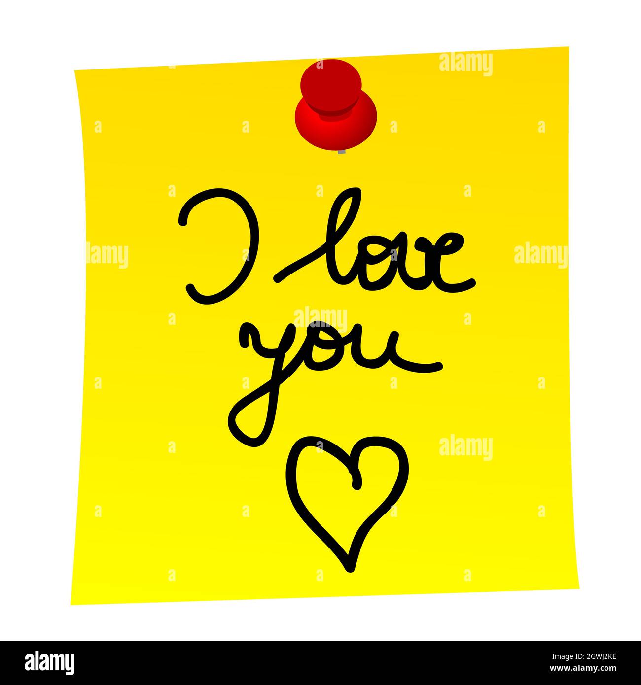 Text love on post Stock Vector Images - Alamy