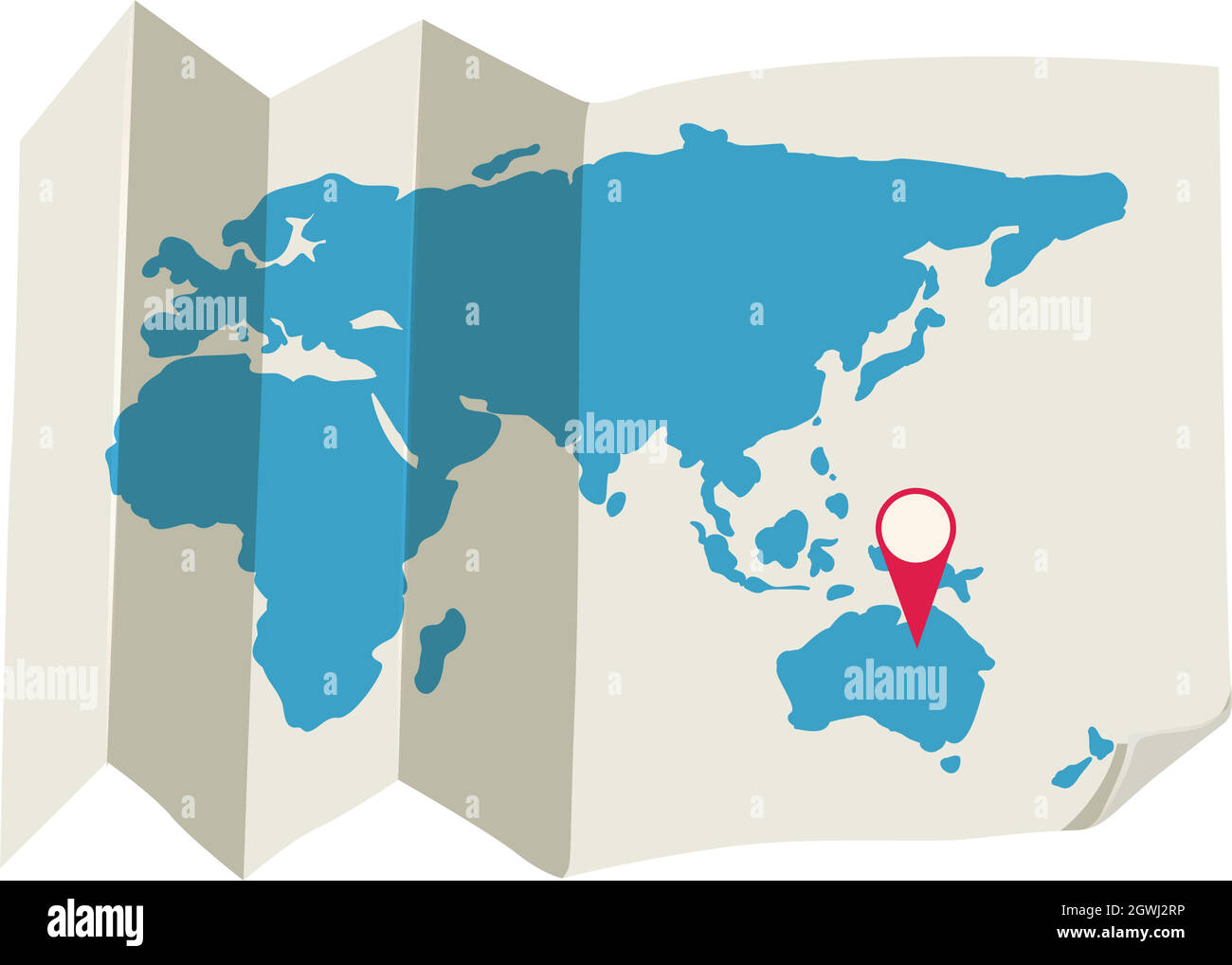 A map on white background Stock Vector Image & Art - Alamy