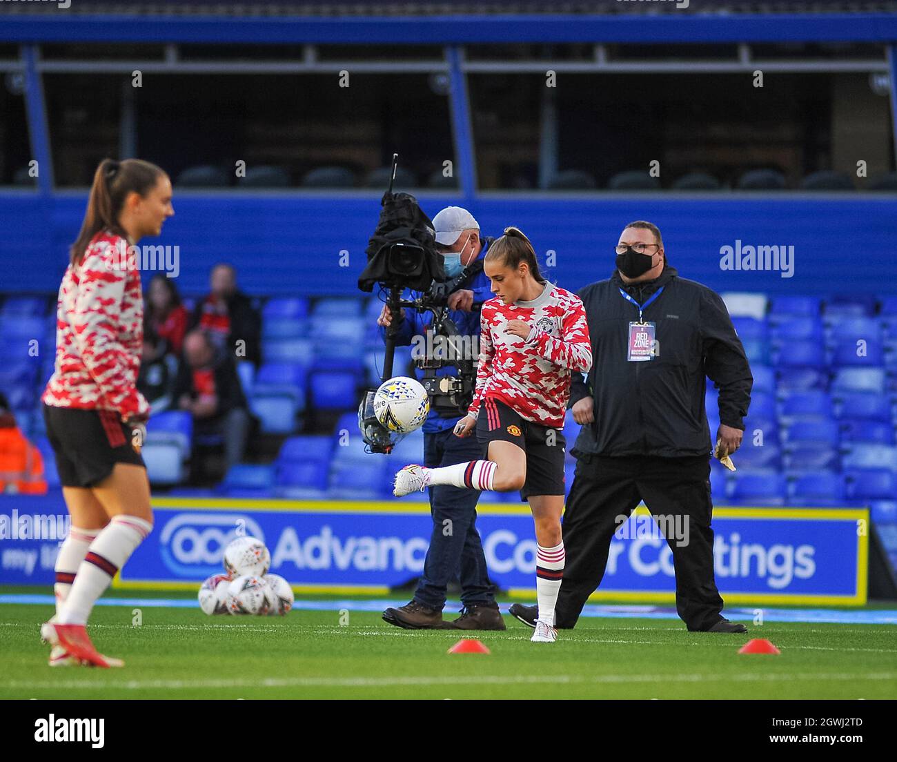 Ella Toone (Manchester United #7 ) during warm up During the Womens ...