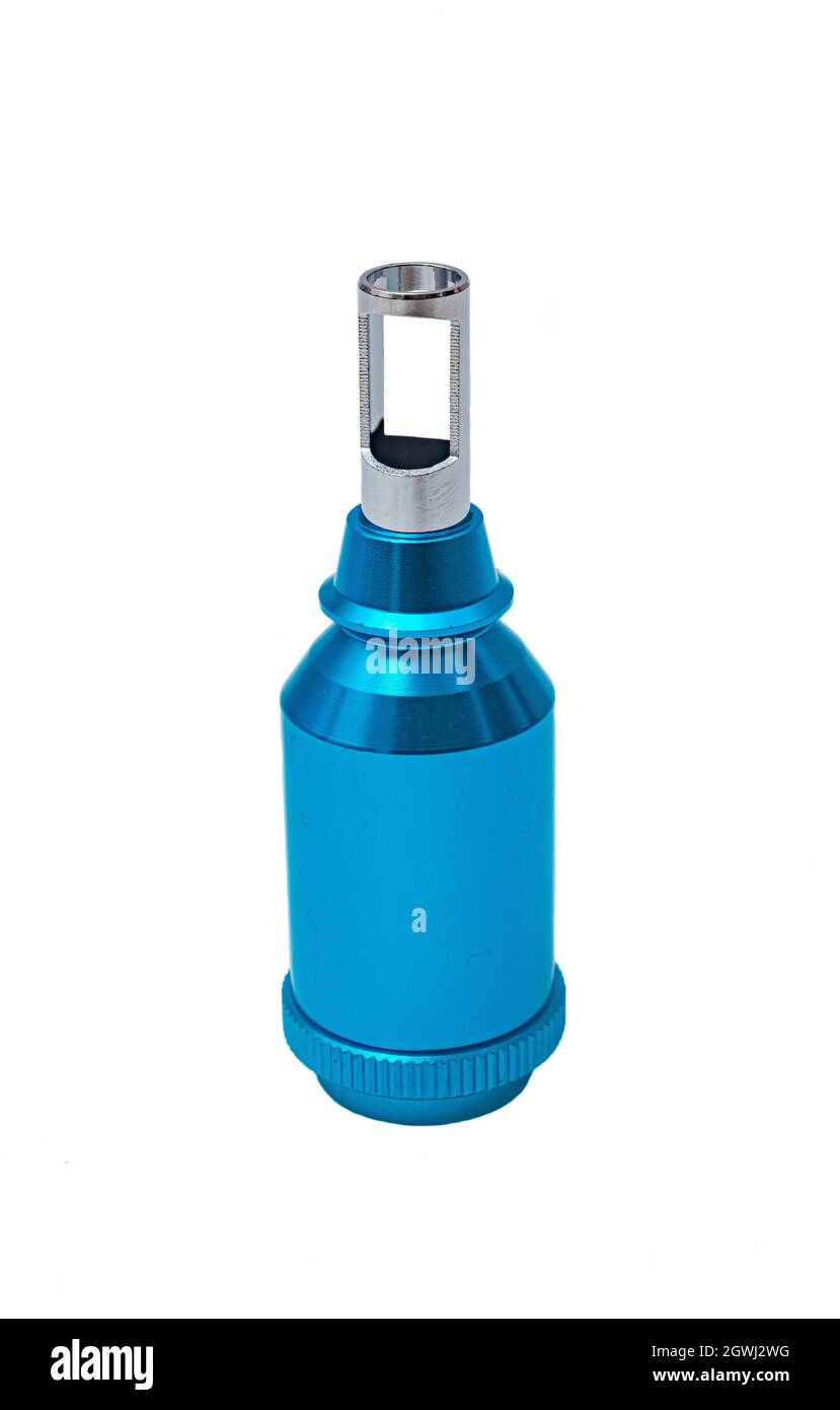 Special device to operate the laser yag machine, attached to the handle ...