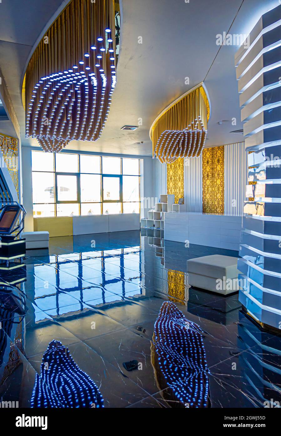 Interior of Culture ethnographic centre museum in Turkistan, featuring ...