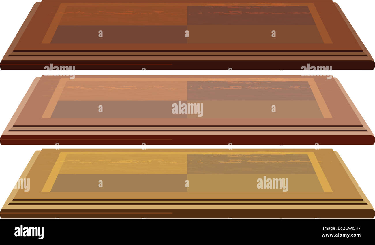 Three wooden boards Stock Vector Image & Art - Alamy