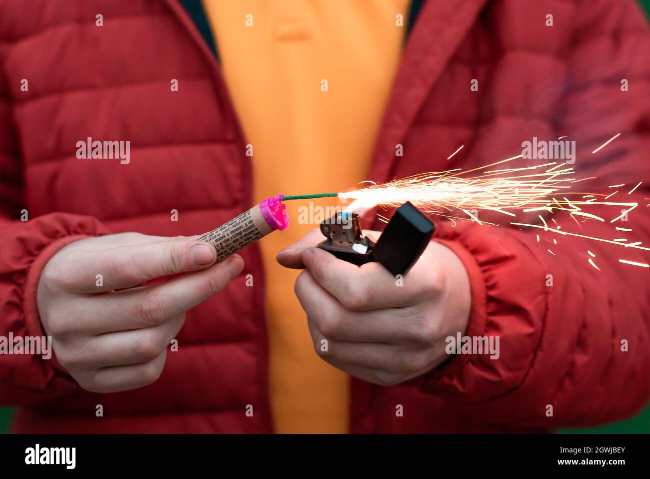 Firework lighter hi-res stock photography and images - Alamy