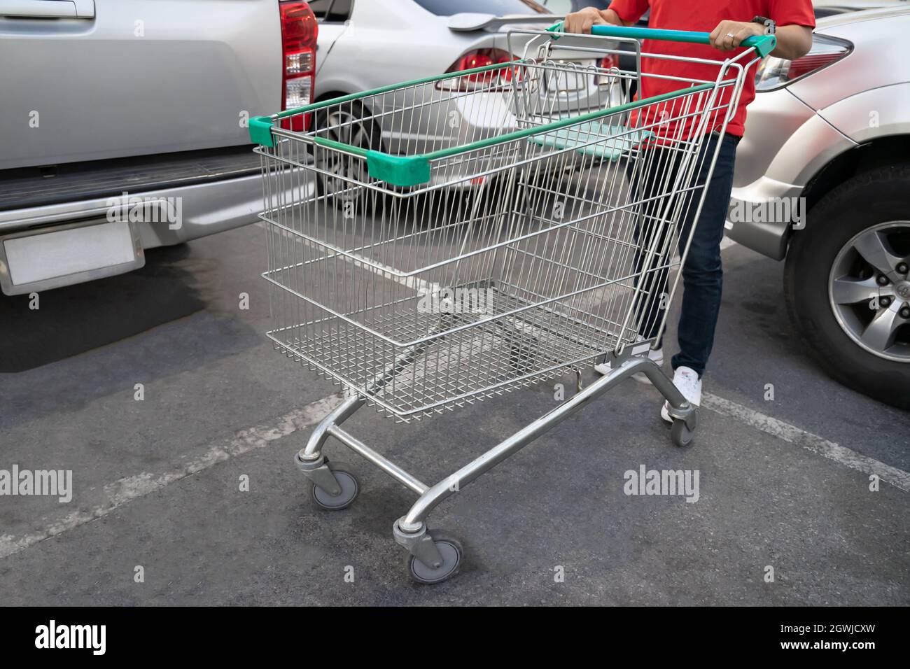 A Man Pushing A Trolley High Resolution Stock Photography and Images ...