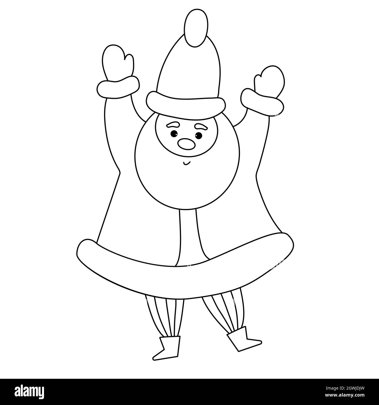 Santa Claus Outline