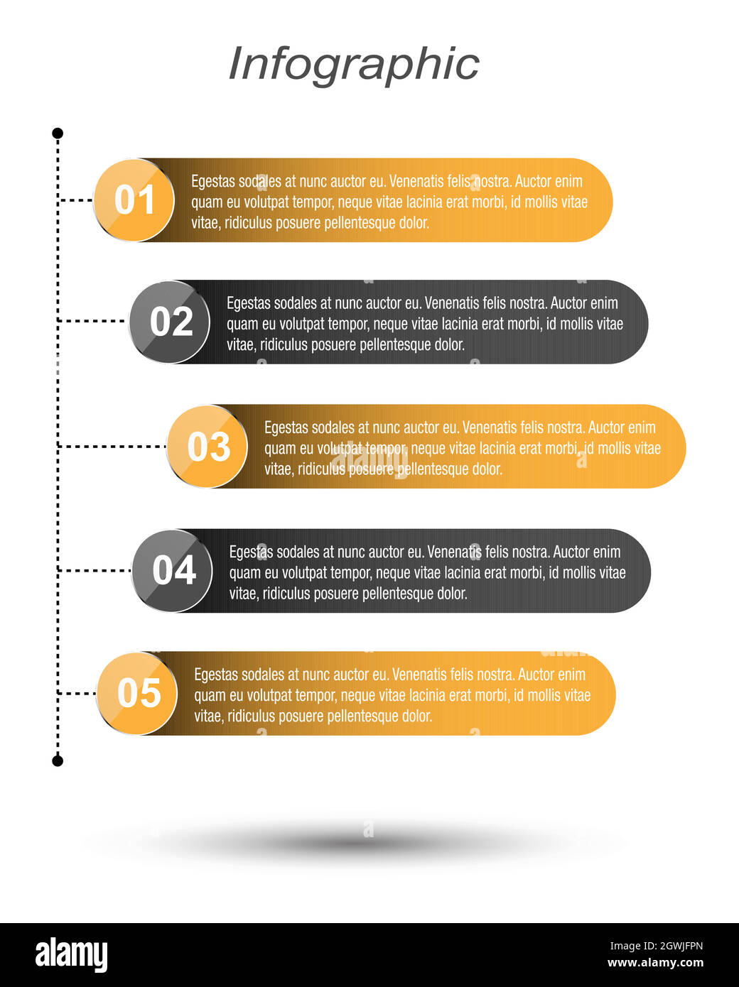 Infographic design template with paper tags Stock Vector Image & Art ...