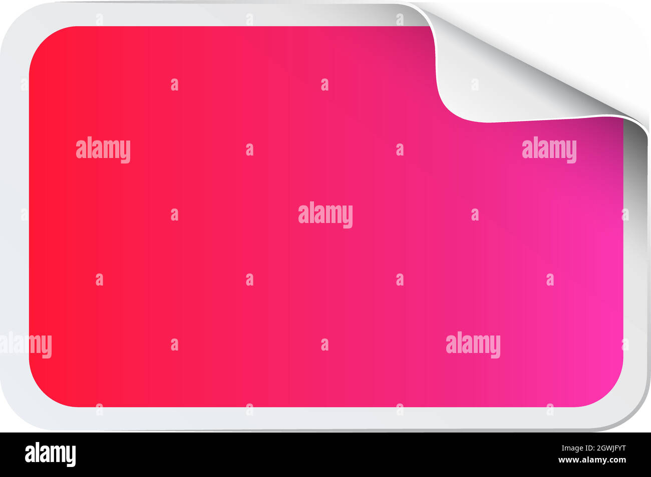 Square sticker in pink color Stock Vector Image & Art - Alamy