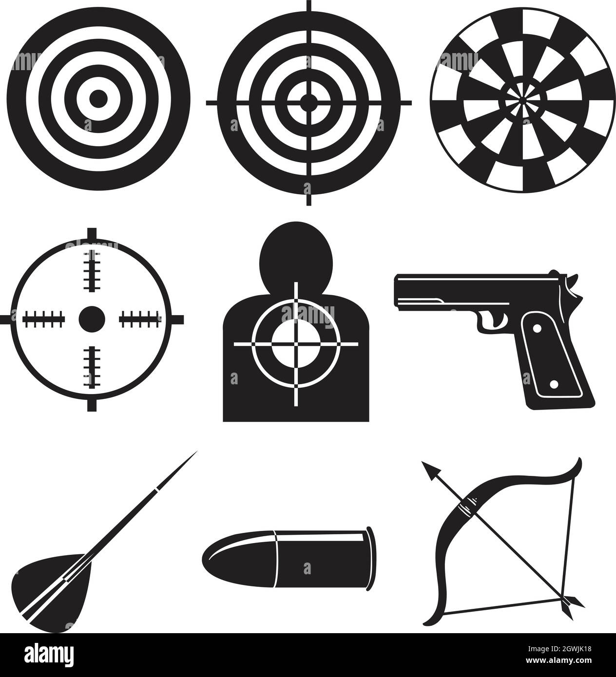 Shooting sports drawing hi-res stock photography and images - Alamy