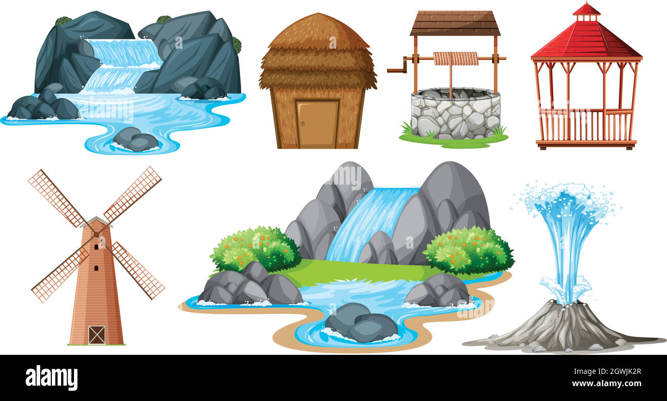 Set of different objects Stock Vector Image & Art - Alamy