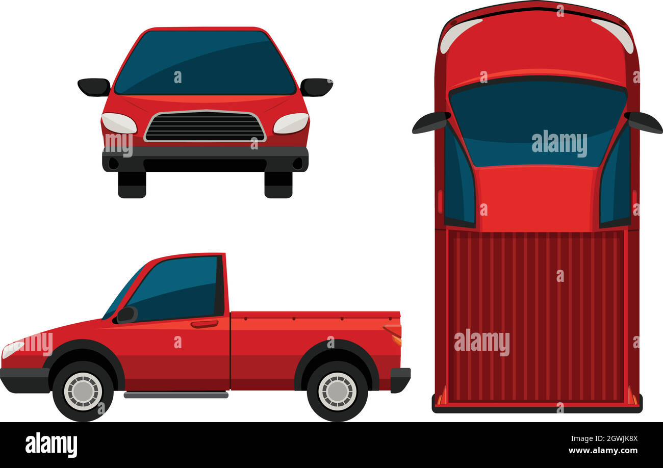 A white truck Stock Vector Images - Alamy
