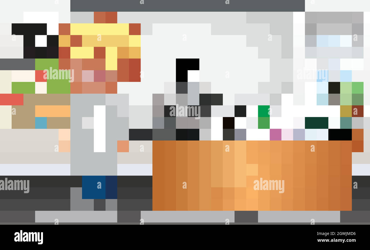 Classroom scene with science teacher and equipments Stock Vector Image ...