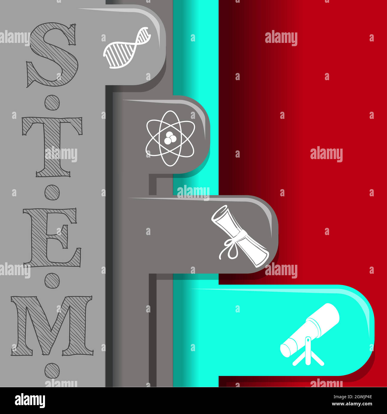 Science symbols on poster Stock Vector Image & Art - Alamy