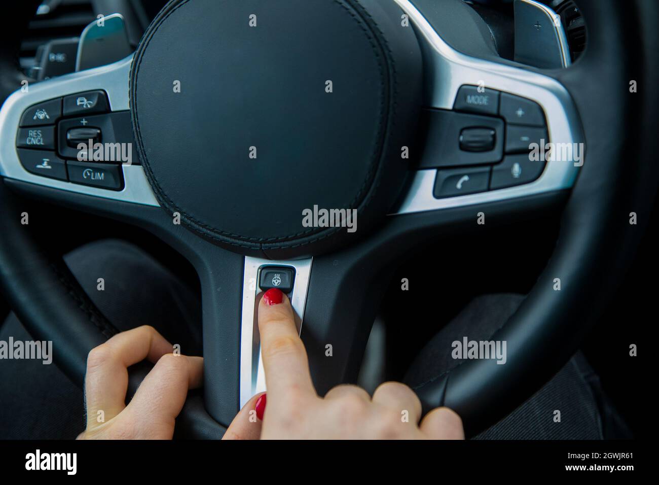Black driving car steering blur hi-res stock photography and images - Alamy