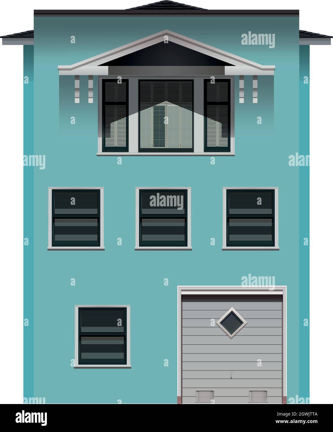 A big blue building Stock Vector Image & Art - Alamy