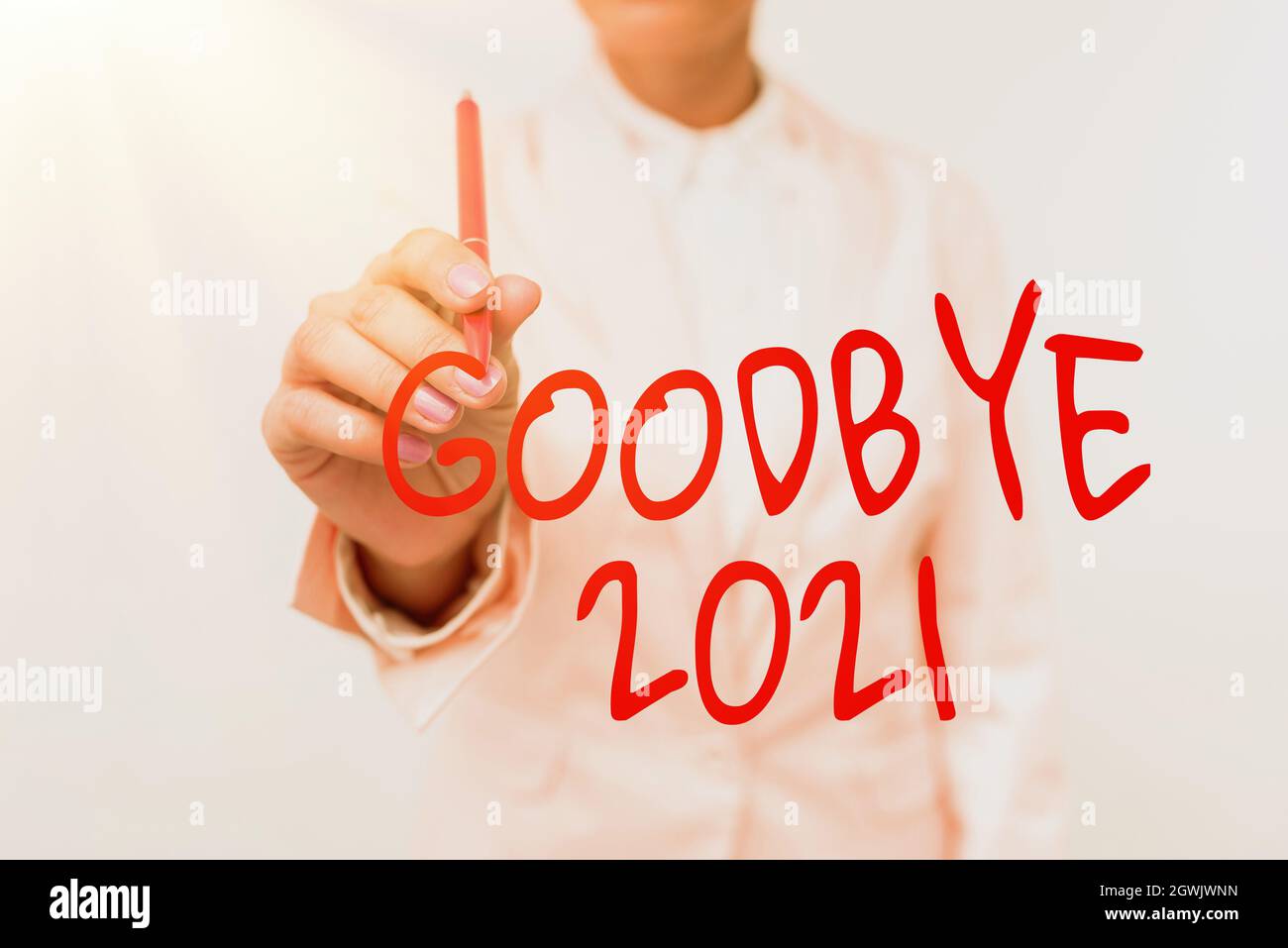 Inspiration showing sign Goodbye 2021. Business idea express good ...
